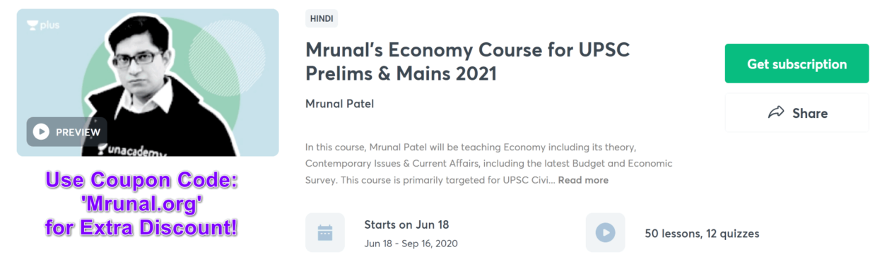 [Win20CSP] Mrunal's Free Economy Lecture#6: Atma Nirbhar Bharat for ...